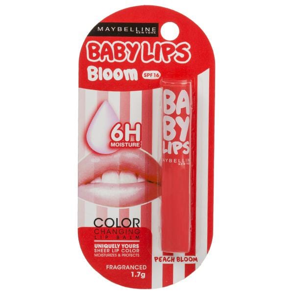 Maybelline Baby Lips Color Changing Lip Balm SPF 16, Peach Bloom ...